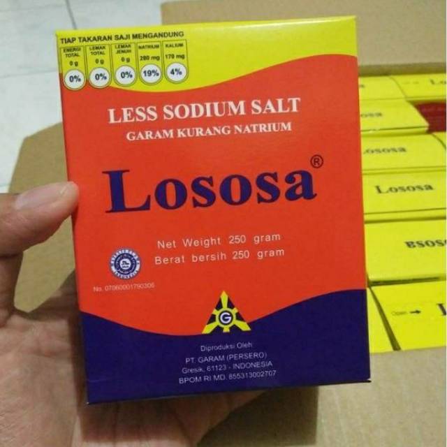 Jual Lososa Garam Rendah Natrium Garam Kesehatan mencegah Darah Tinggi ...