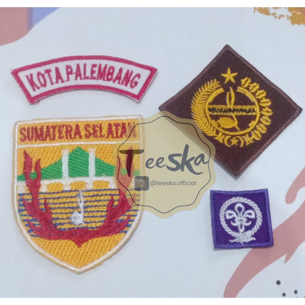 Jual Set Atribut Seragam Pramuka Logo Tunas Kelapa dan Wosm, Logo ...
