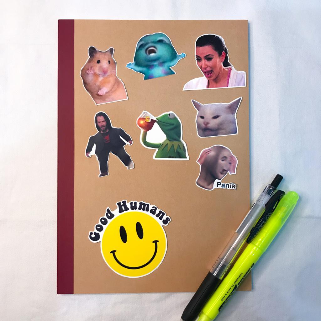 Jual Memes Aesthetic Sticker Pack - Meme Tumblr Stickers For Notebook ...