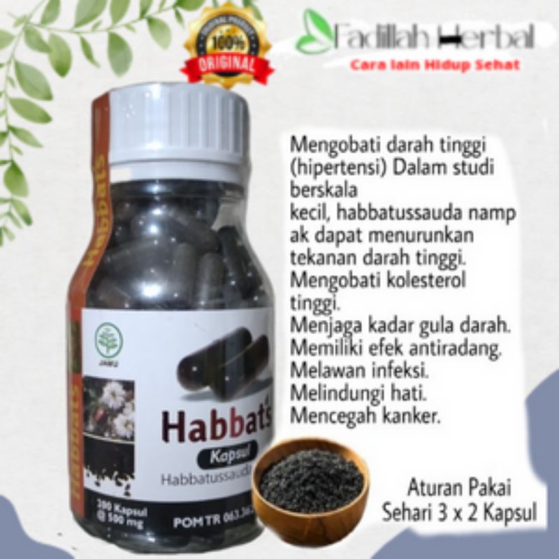 Jual Habbatussauda Serbuk habatusauda Kapsul Habbat Habbats 100 kapsul ...