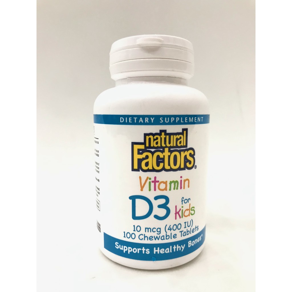 Jual Natural Factors Vitamin D3 Kids tablets | Shopee Indonesia