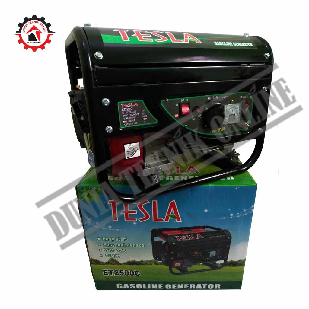 Jual Genset TESLA 1000W / Generator TESLA ET2500C 1000 WATT | Shopee ...