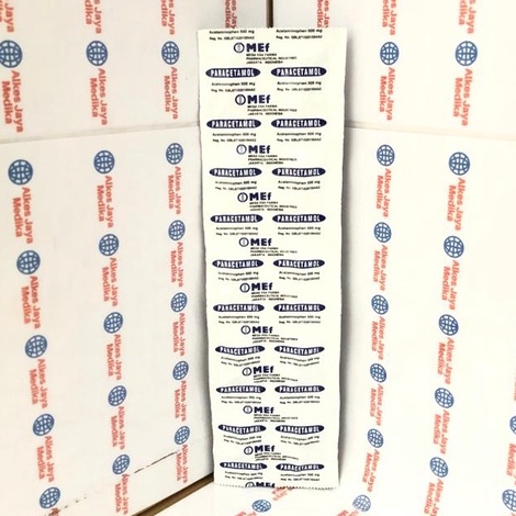 Jual Paracetamol 500mg MEF strip Isi 10 Tablet - Obat Pusing & Demam ...