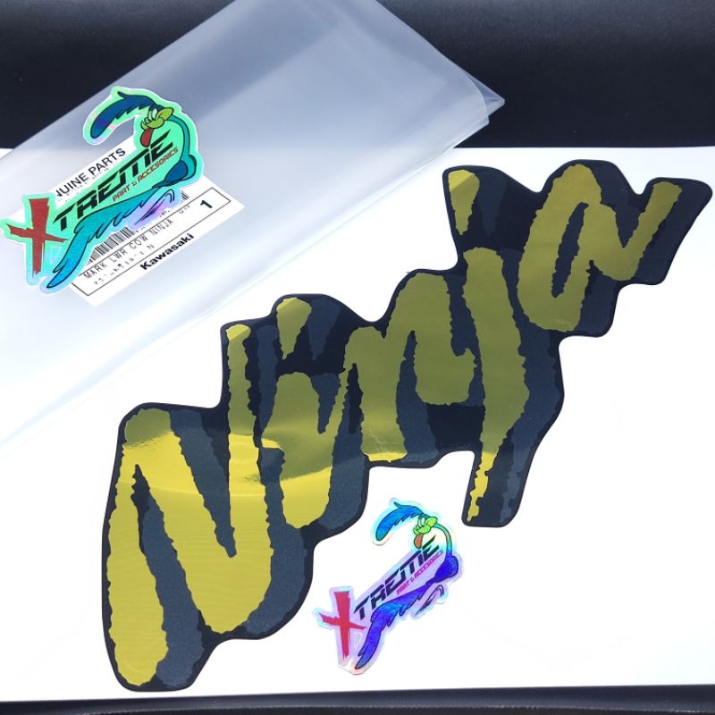 Jual Striping Stiker Fairing Bawah Ninja RR Old ZX Hitam ORIGINAL ...