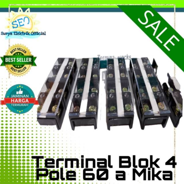 Jual Terminal Kabel HItam baut 60 A Penutup Mika Tahan Panas | Shopee ...