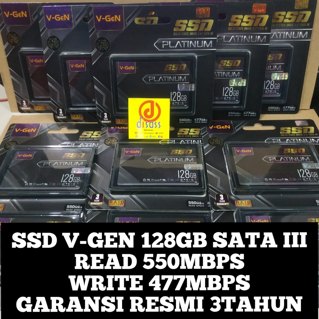 Jual SSD V-GEN 128GB SATA III - DISASS JOGJA | Shopee Indonesia