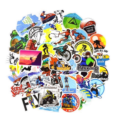 Jual Sticker Bomb Extreme Sports laptop gitar helm 052 | Shopee Indonesia