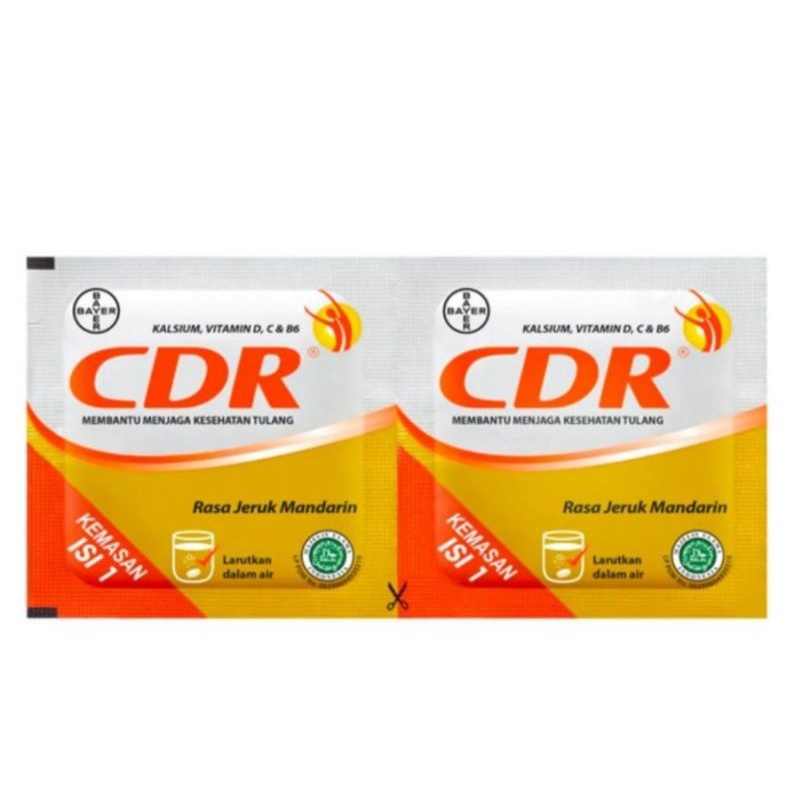 Jual CDR STRIP isi 2 Tablet Effervescent Kalsium Tulang Vitamin D C dan ...