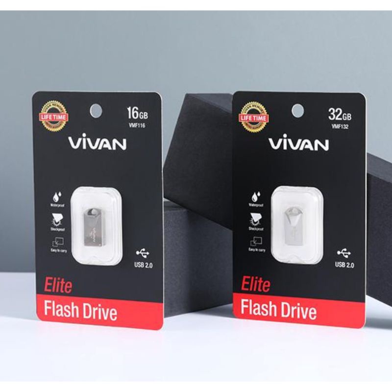 Jual Flashdisk Vivan 16/32gb Original Body Metal (Garansi Life Time ...