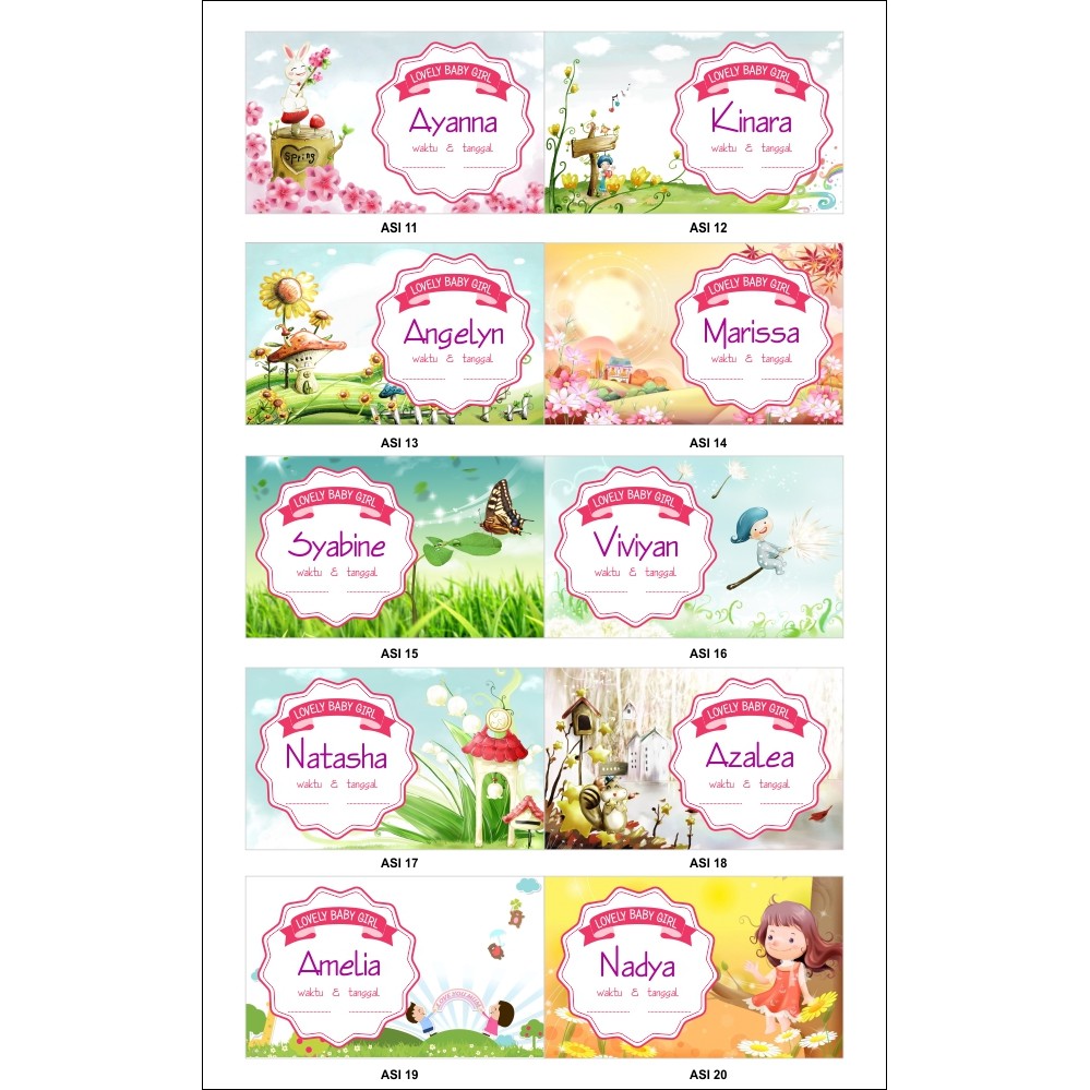 Jual Sticker Label Botol ASI Custom | Shopee Indonesia