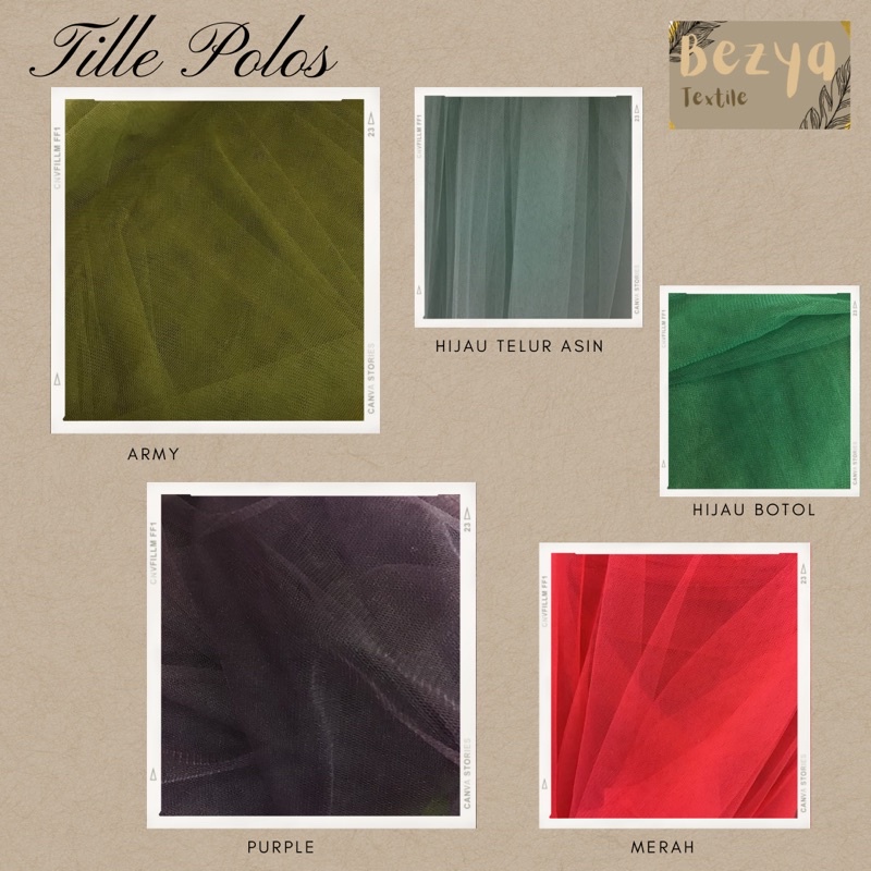 Jual TILLE POLOS / TILLE POLOS GRADE A / KAIN TILLE POLOS | Shopee ...