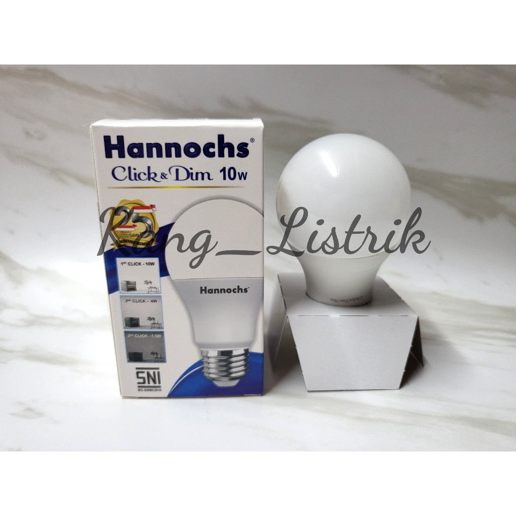Jual Hannochs Lampu LED Click & Dim 10 watt - 3 tingkat kecerahan ...