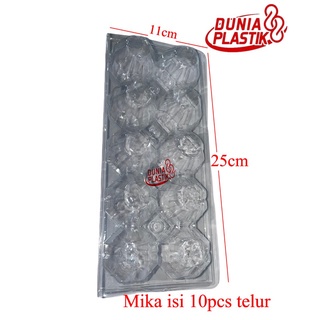 Jual isi50pcs MIKA TELUR tempat box kotak bening kemasan plastik untuk ...