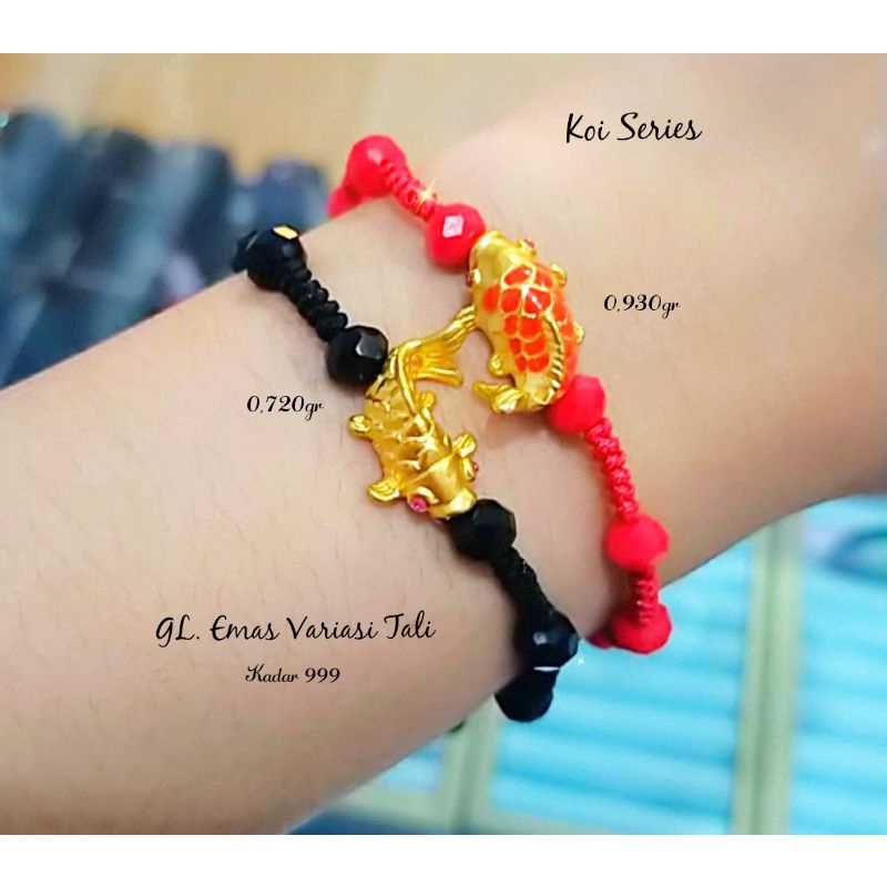 Jual GELANG TALI VARIASI EMAS KADAR 999 (24K) | Shopee Indonesia
