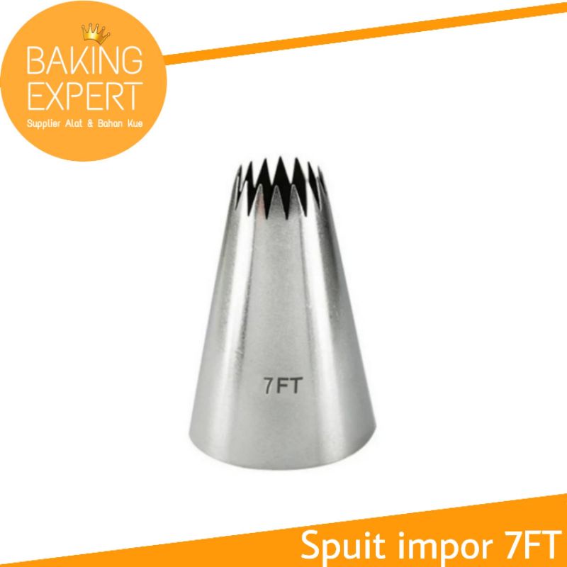 Jual Spuit impor 7FT bukan wilton 7 FT pipping tip #7FT stainless ...