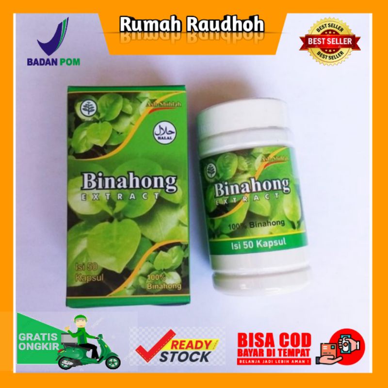 Jual Kapsul Ekstrak Daun Binahong Ash Shihhah Original 50 Kapsul