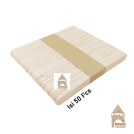 Jual Stik Es Krim / Stick Ice Cream Kayu Polos (isi 50 pcs) | Shopee ...