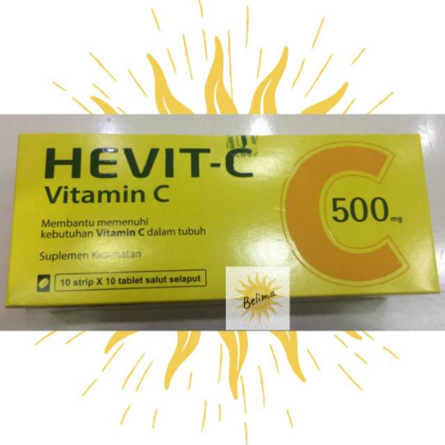 Jual Hevit - C Vitamin C 500 Mg (100 Tablet) | Shopee Indonesia