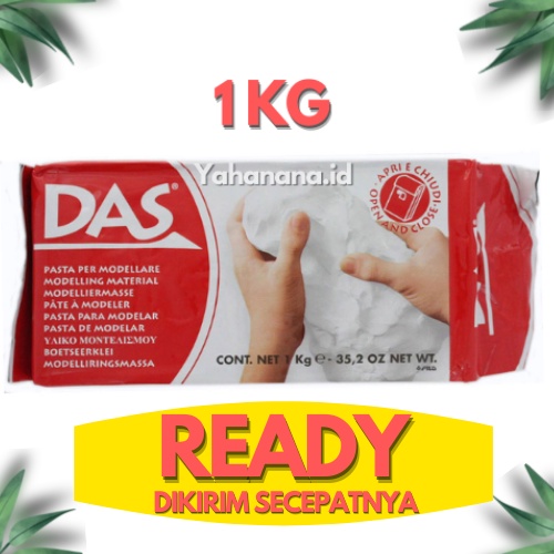Jual CLAY DAS MODELLING CLAY PUTIH TERACOTA 1 KG / 1000 GR | Shopee ...