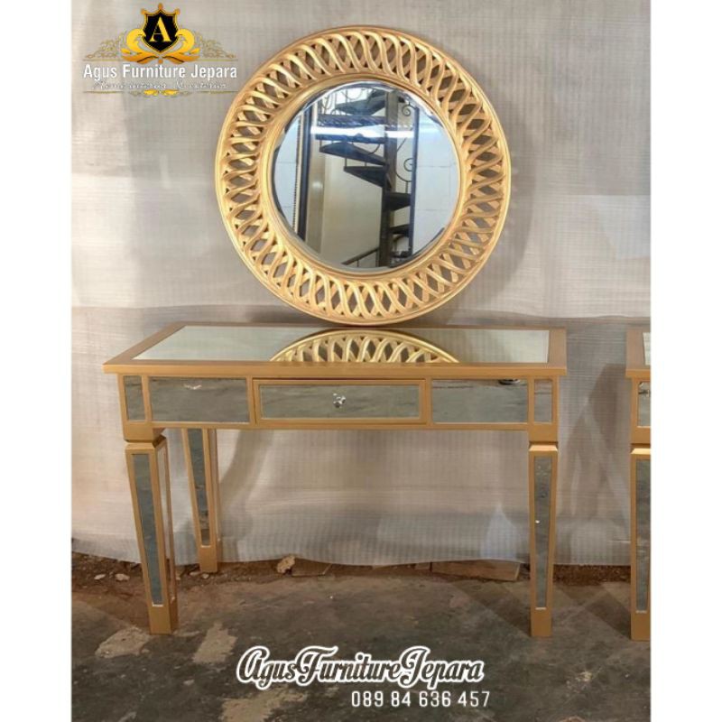 Jual MEJA CONSOLE CUSTOM GOLD DUCO SET (meja hias meja decor meja rias ...
