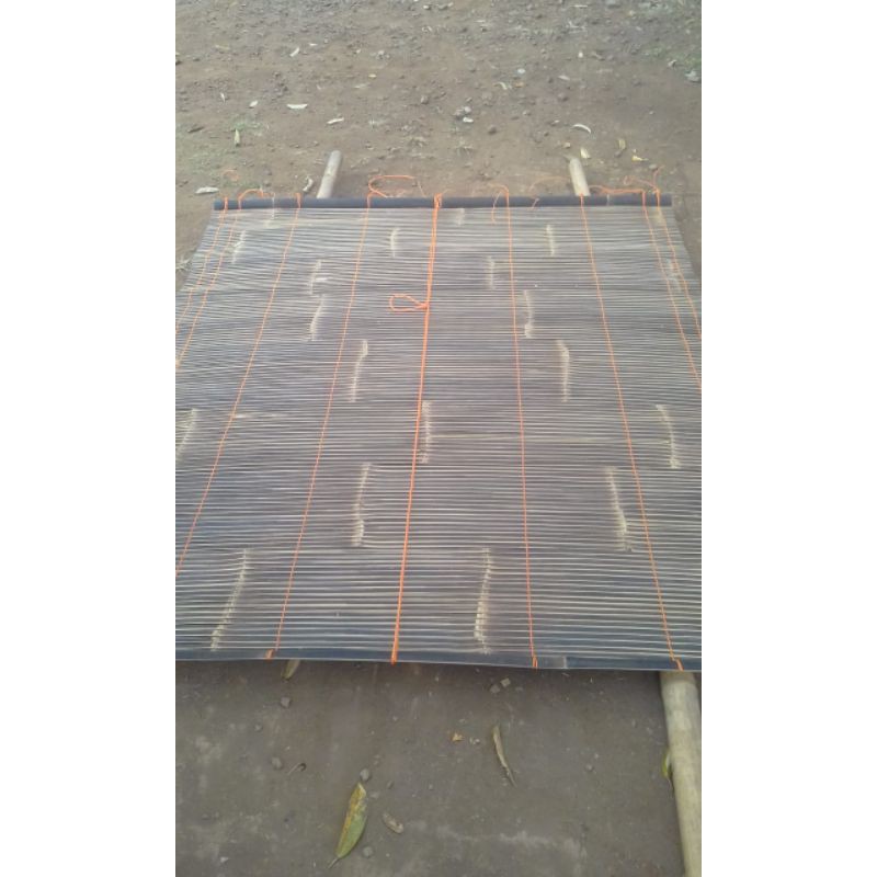 Jual Tirai bambu / krei bambu /kerei bambu kulit hitam berkualitas ukuran 1mx3m | Shopee Indonesia