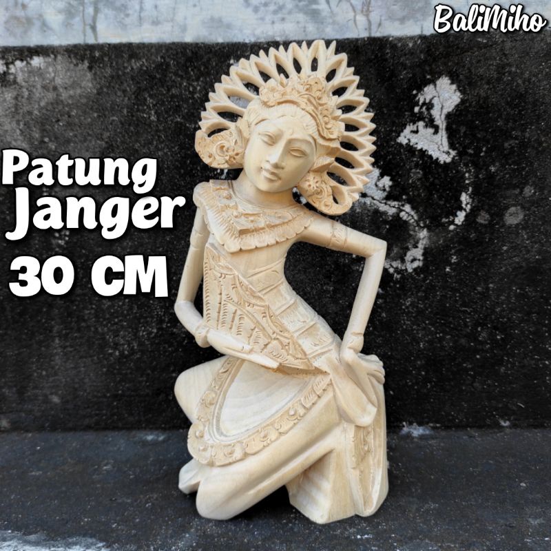 Jual Patung Janger Duduk Bali 30 Cm/Patung Penari Bali/Patung Legong ...