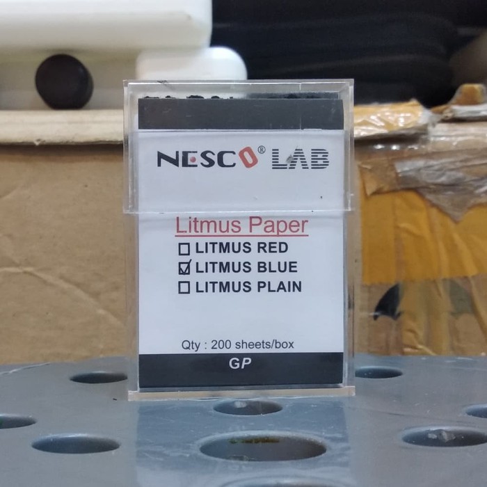 Jual kertas lakmus biru litmus paper nesco biru isi 200 lakmus paper ...