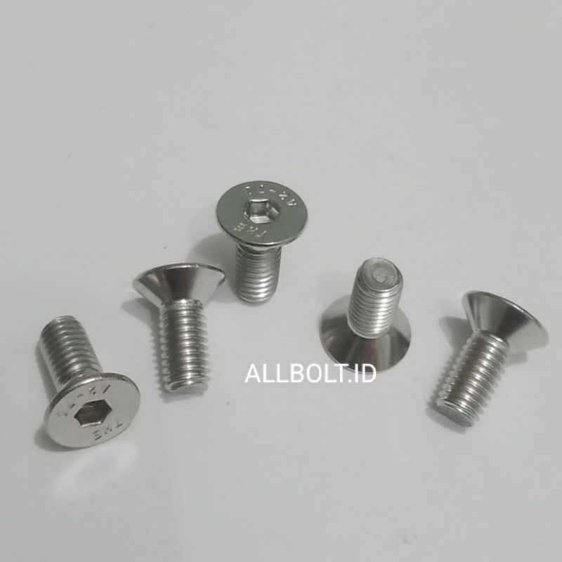 Jual Baut JF L stainless baut 10/6mm x 12mm (5biji) | Shopee Indonesia