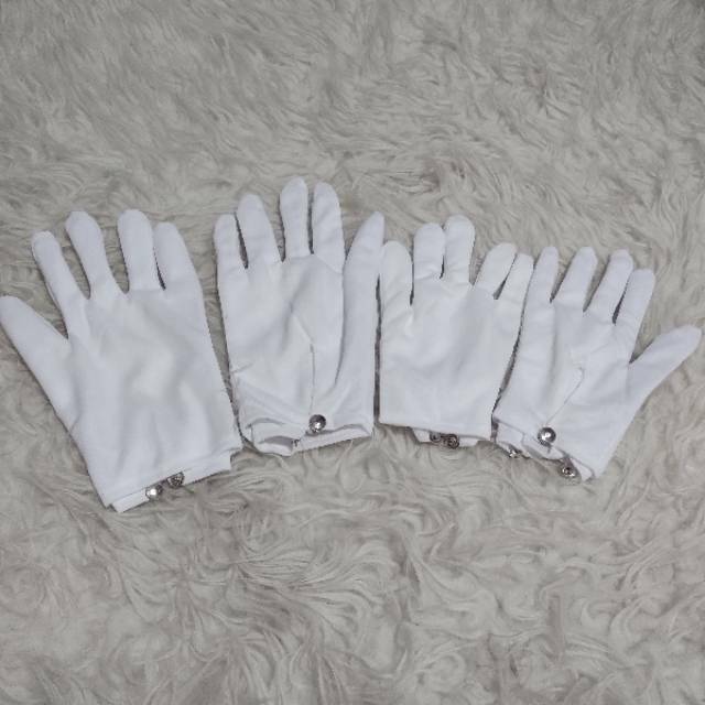 Jual sarung tangan putih polos sarung tangan paskibra untuk anak dan ...