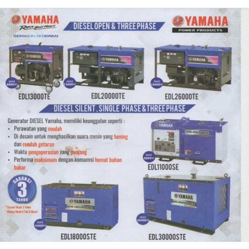 Jual Mesin Genset Diesel Silent Asli YAMAHA 10000 Watt - 30000 Watt ... Jual Mesin Genset Diesel Silent Asli YAMAHA 10000 Watt - 30000 Watt ...