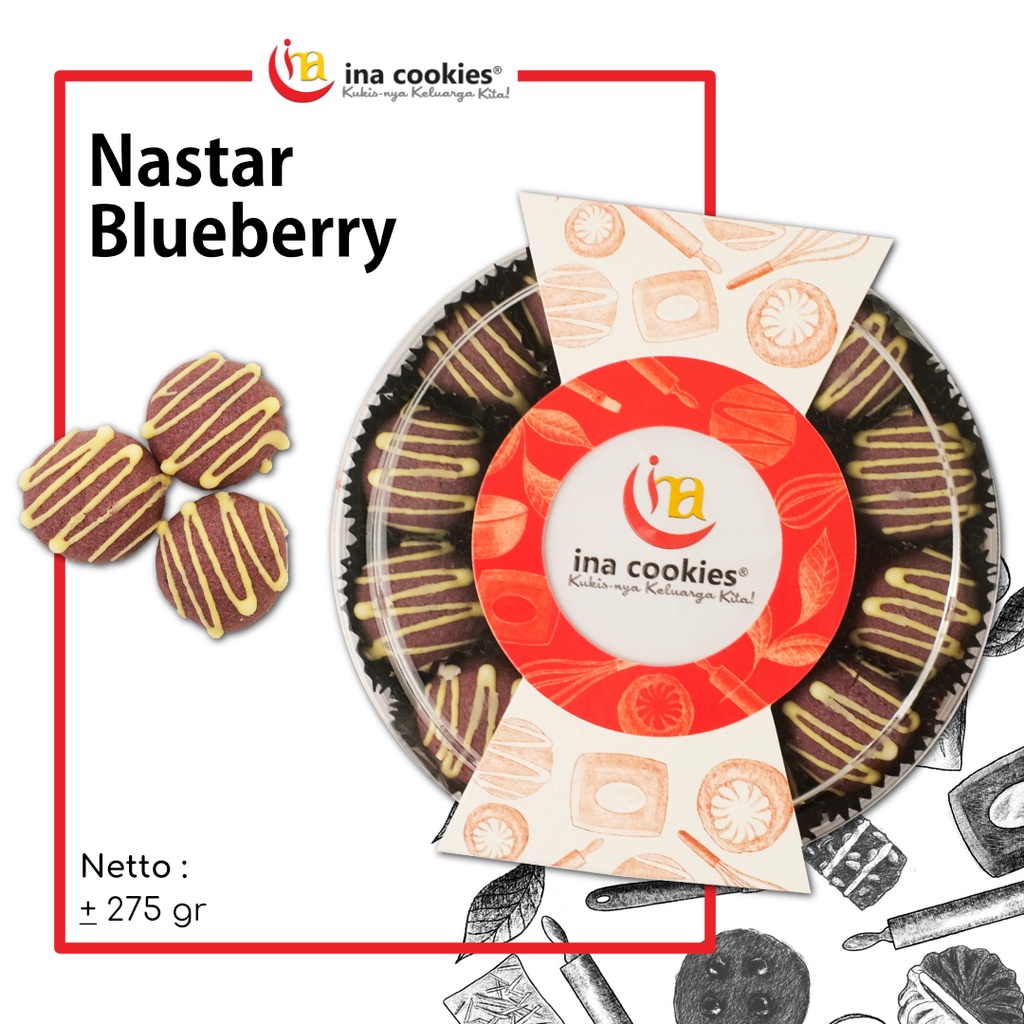 Jual INA COOKIES TOPLES REGULER NASTAR BLUEBERRY | Shopee Indonesia
