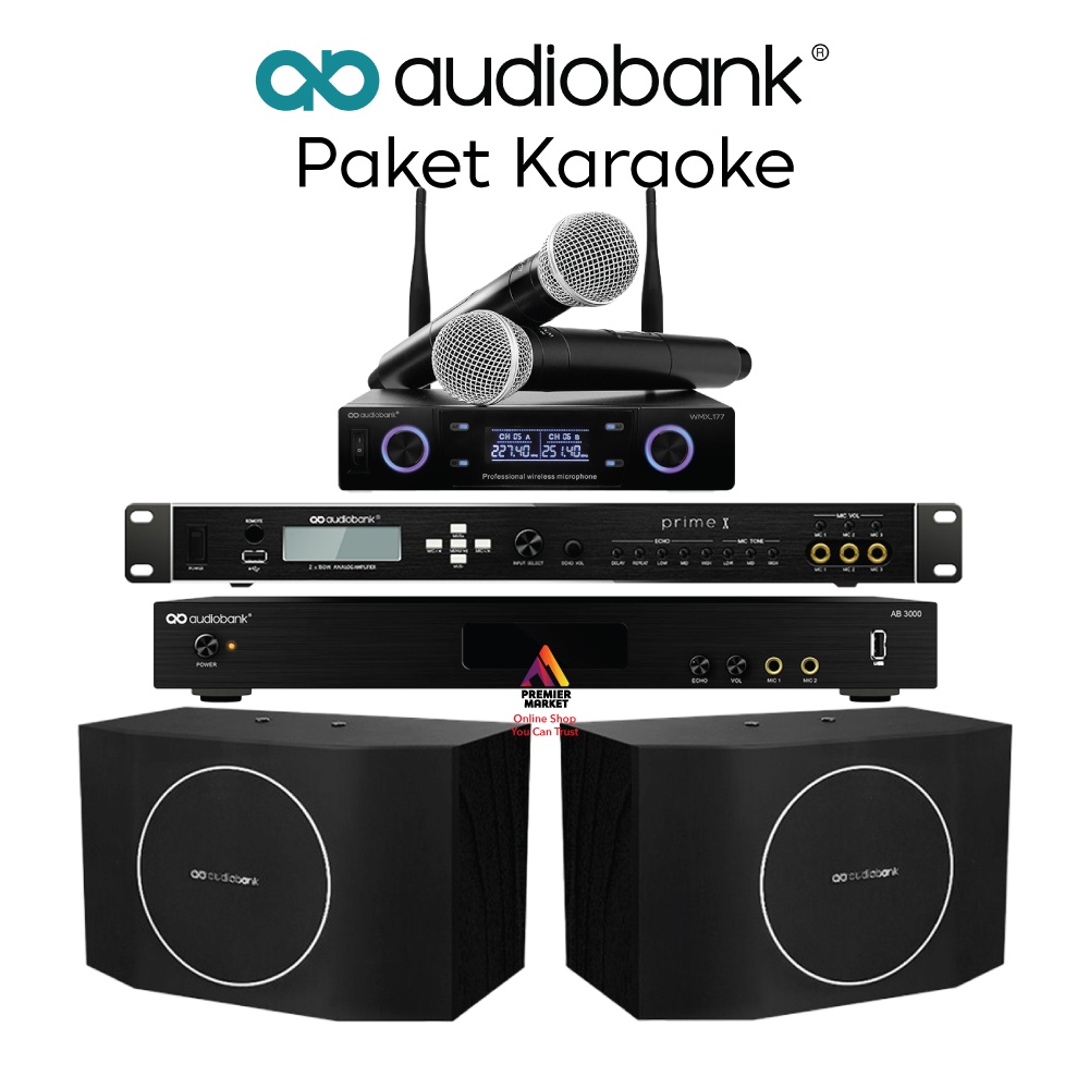 Jual Paket Karaoke Audiobank AB 3000, Prime X, AKS 200, WMX-177 ...