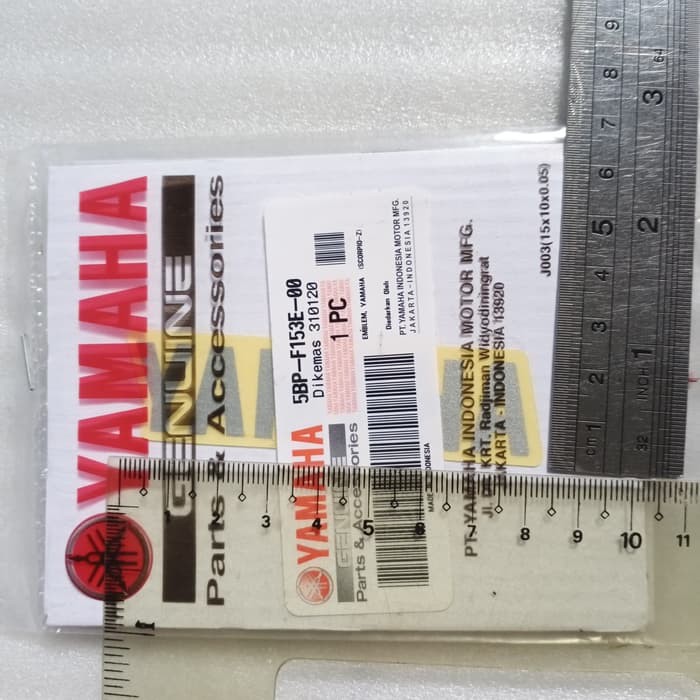 Jual Stiker Logo Yamaha Pad Body Buntut scorpio Z ori YGP 5BP-F153E-00 ...