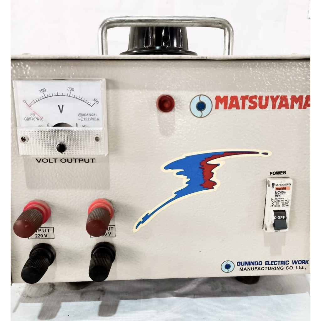 Jual Slide Regulator Tegangan 5KVA Merk Matsuyama | Shopee Indonesia