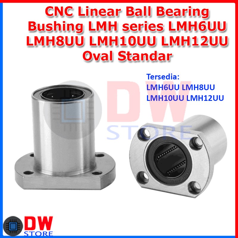 Jual Linear Motion Ball Bearing LMH series LMH6UU LMH8UU LMH10UU ...
