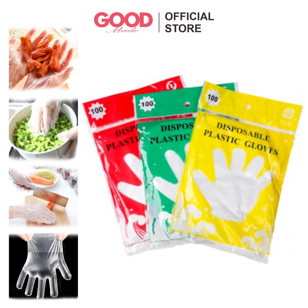 Jual GOOD MADE - Sarung Tangan Plastik | Disposable Gloves isi 100pcs ...