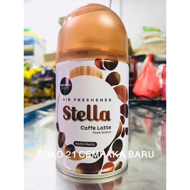 Jual Stella Refill Matic CAFFE LATTE 1 KALENG Pengharum Ruangan Kopi ...