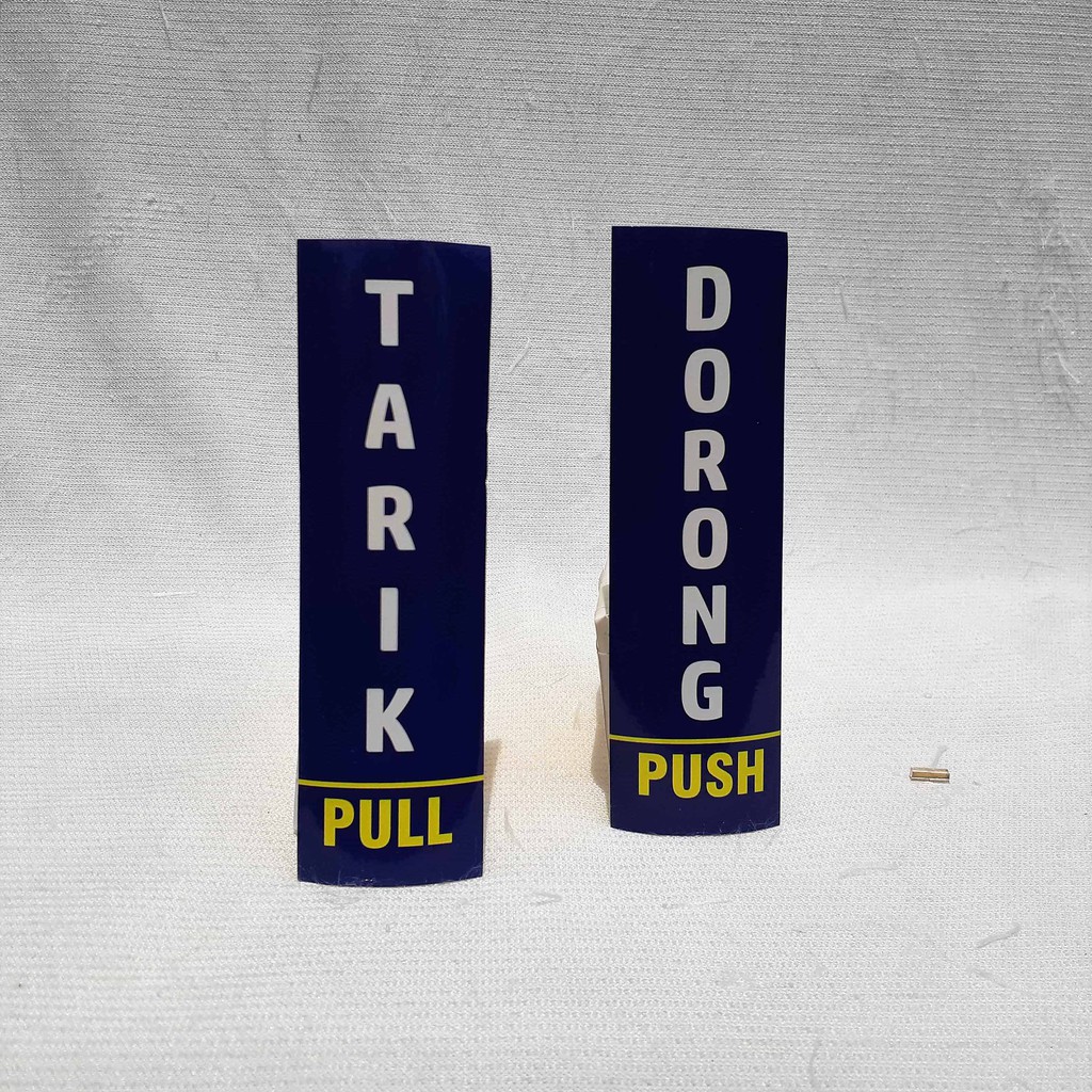 Jual Stiker Dorong Tarik Versi Chromo, Sticker Pintu | Shopee Indonesia