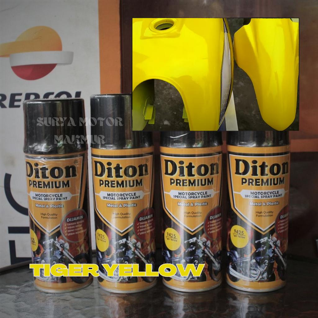 Jual Pilok / Pilox Diton Premium 9425 : Tiger Yellow Kuning Cat Semprot ...