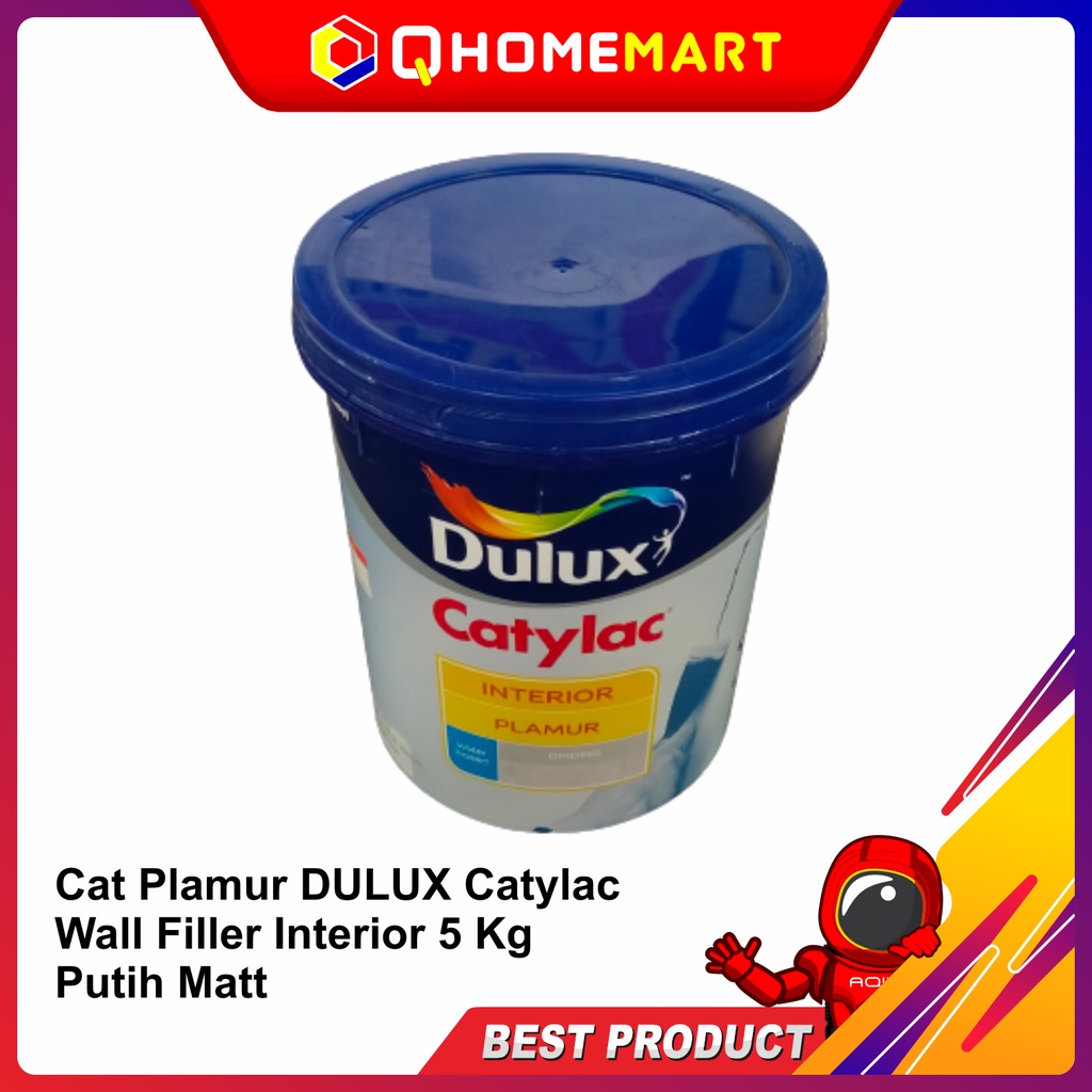 Jual Cat Plamur DULUX Catylac Wall Filler Interior 5 Kg Putih Matt ...