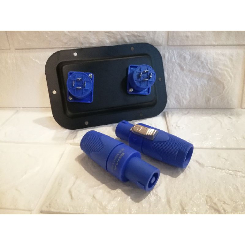 Jual terminal box speaker paket komplit jack spikon - soket speakon BMA ...