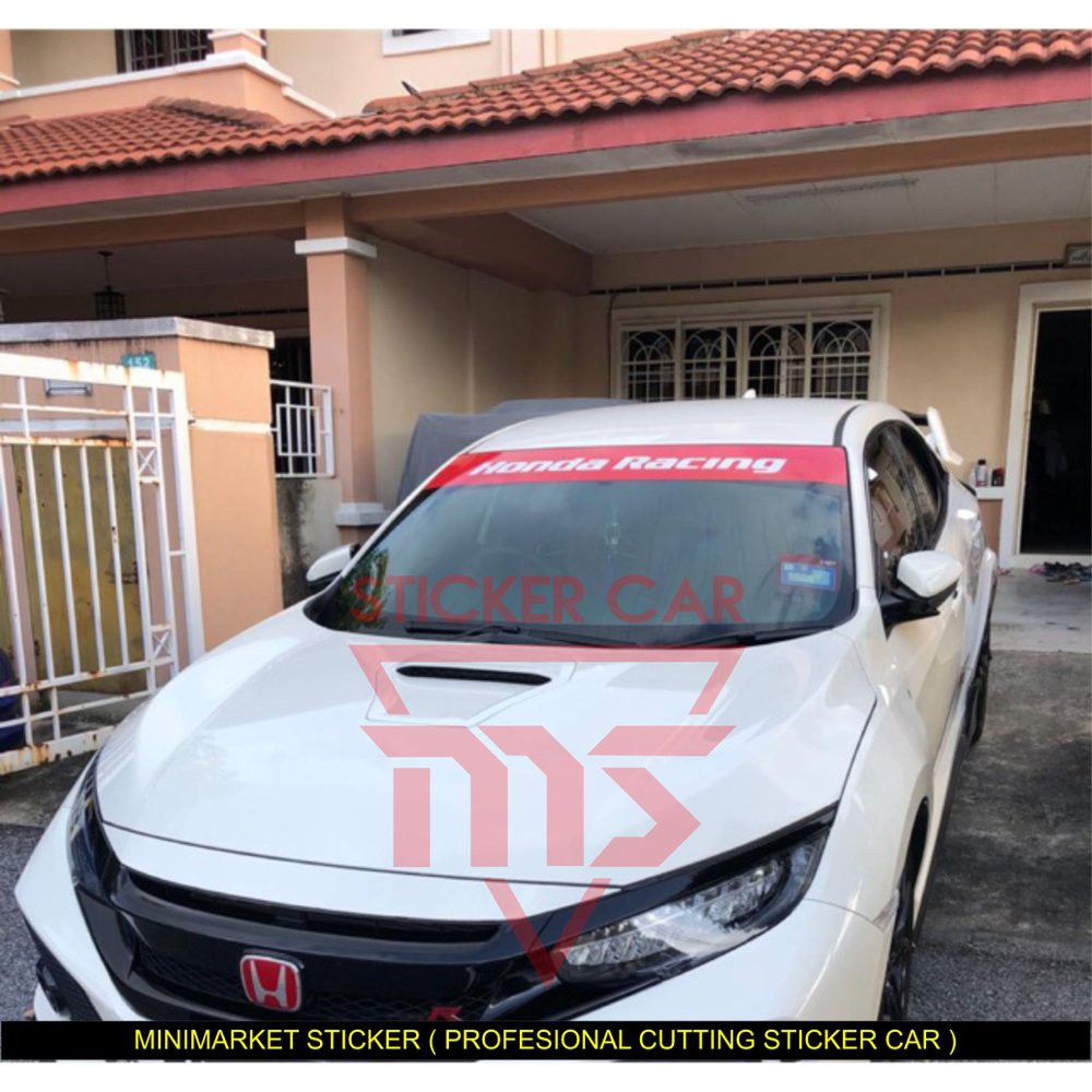 Jual STICKER STIKER MOBIL HONDA RACING KACA BLOK 125CM | Shopee Indonesia
