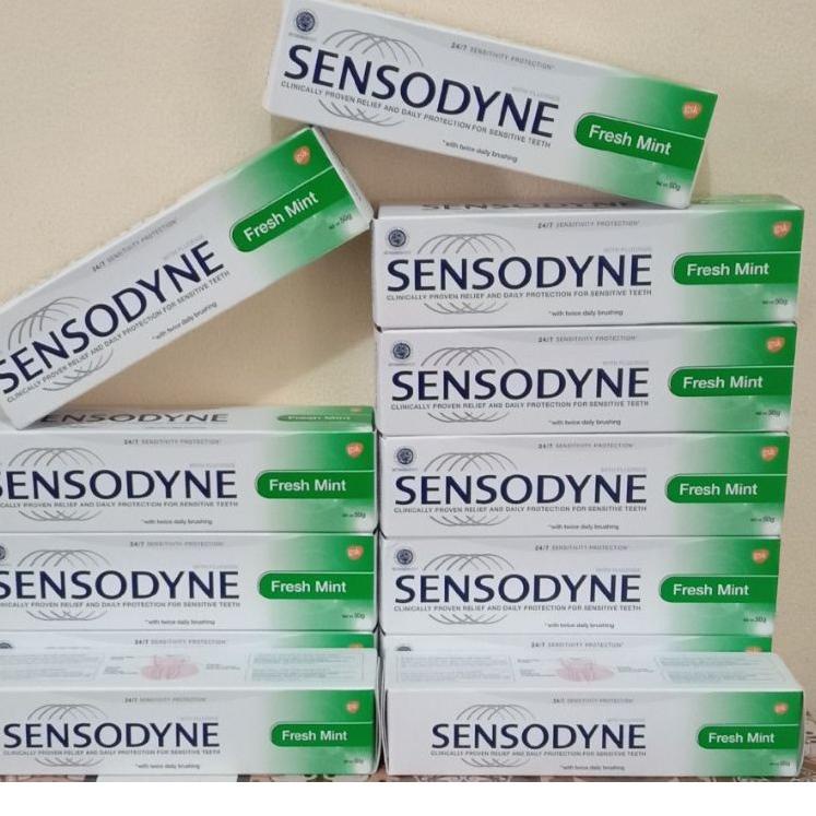 Jual [PRODUK JGSQ8] SENSODYNE 40 gr FRESH MINT/ Pasta gigi sensitif ...