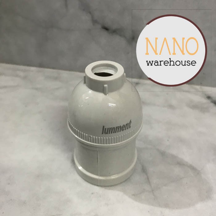 Jual Fitting Lampu Gantung PVC Warna Putih Lumment | Shopee Indonesia