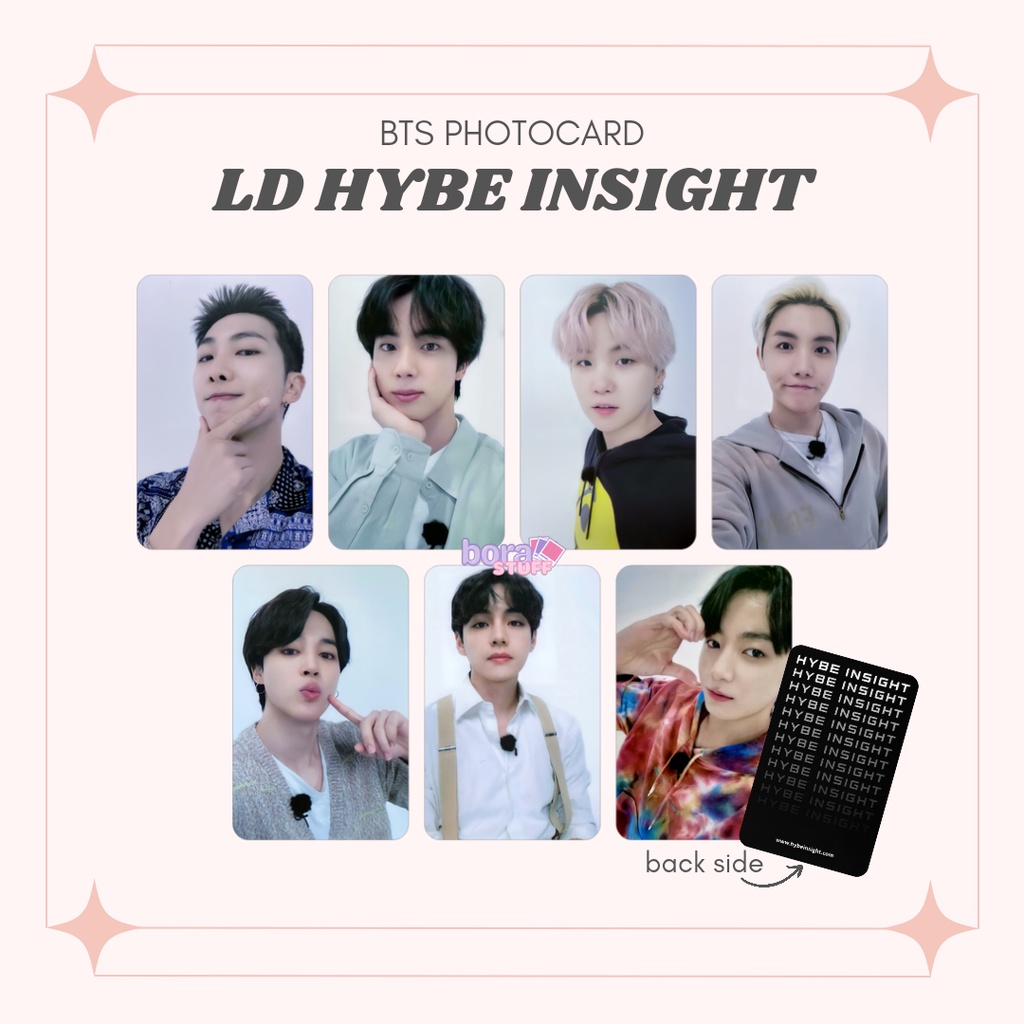 Jual Photocard BTS HYBE INSIGHT | Unofficial Photocard Lucky Draw | Shopee Indonesia