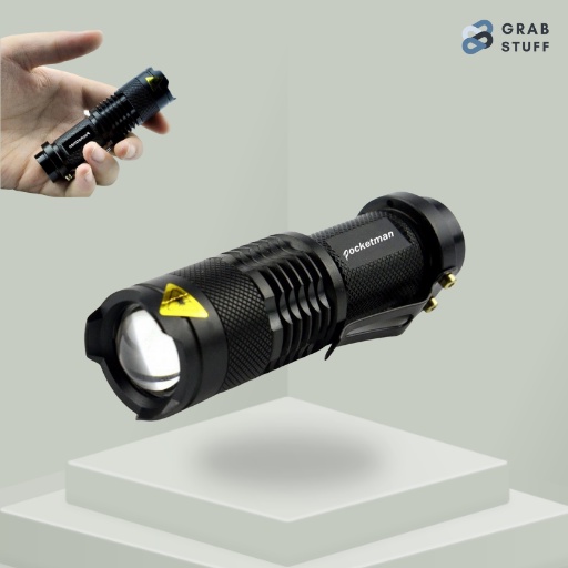Jual Senter Saku LED 2000 Lumens Anti Air / Pocketman Flashlight ...