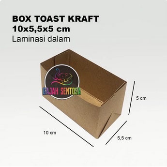 Jual BOX ROTI BAKAR / TOAST BOX / KOTAK ROTI PANGGANG KRAFT | Shopee ...