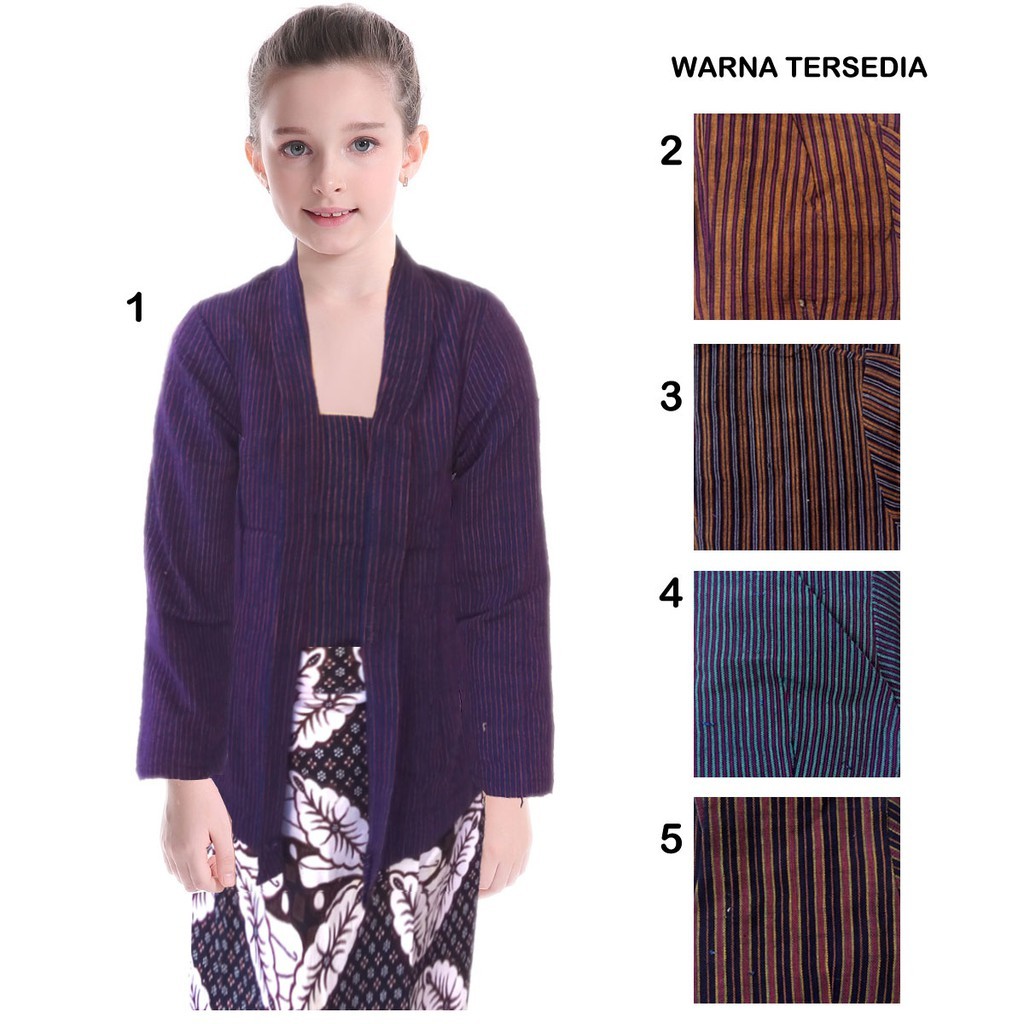 Jual Kebaya Lurik Tradisional Anak Usia 3-5 Tahun | Shopee Indonesia