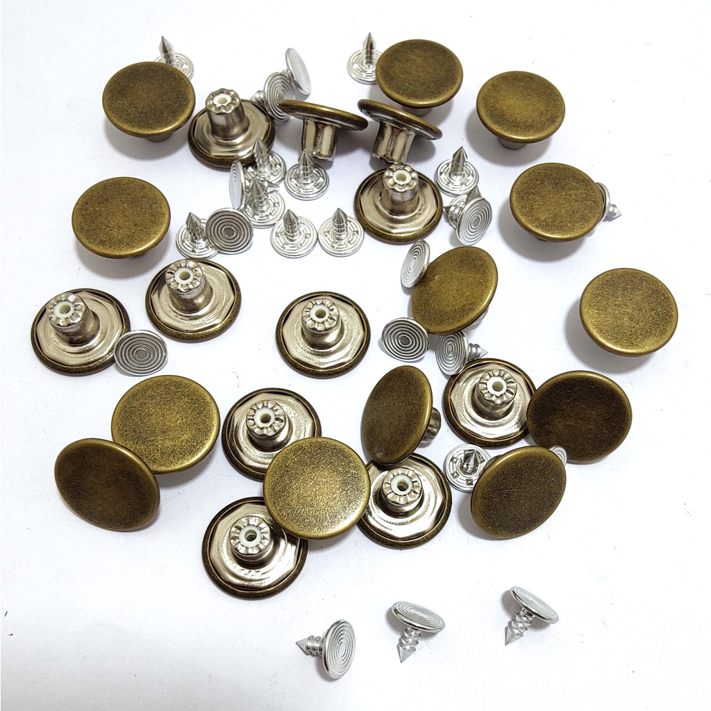 Jual KANCING JAKET / KANCING JEANS PATEN 17 MM / 12 SET | Shopee Indonesia
