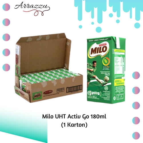 Jual Milo UHT Activ Go Cokelat 36x180ml (1 Karton) | Shopee Indonesia